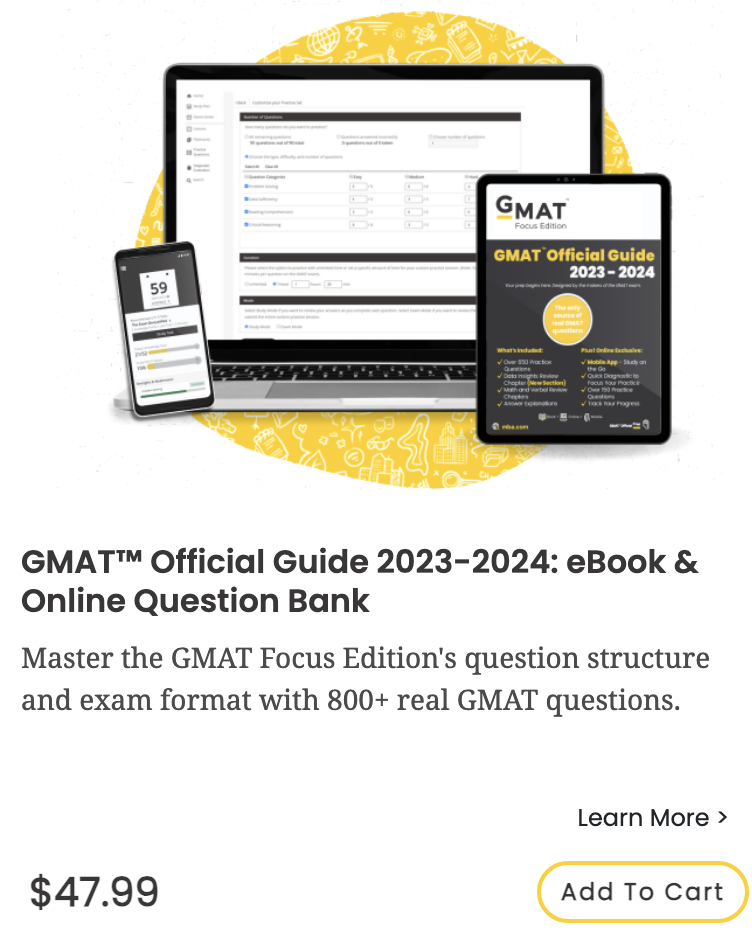 GMAT Official Guide, Official Practice Questions, Official Practice ...