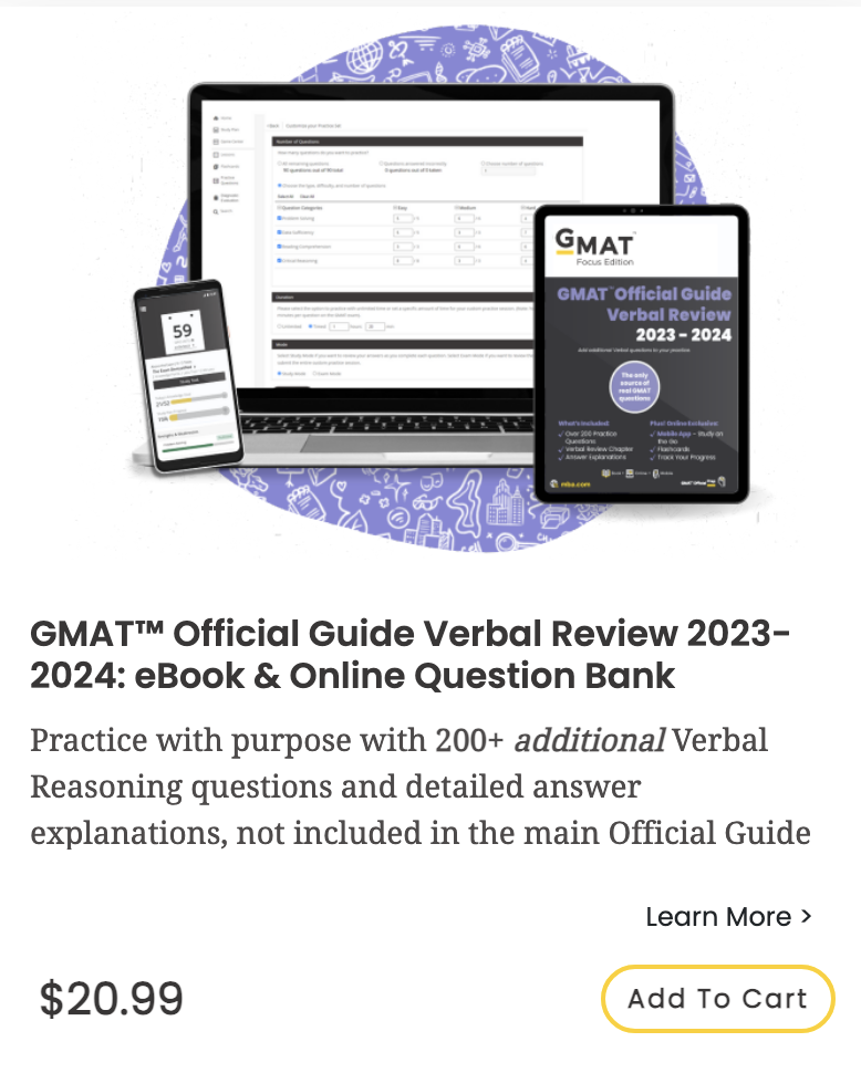 GMAT Official Guide, Official Practice Questions, Official Practice ...